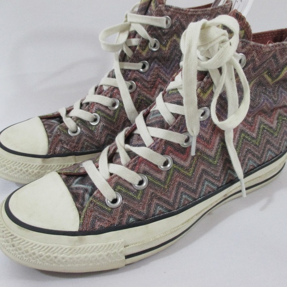 Converse | Shoes | Converse Missoni High Top 65 Chuck Taylor Purple ...